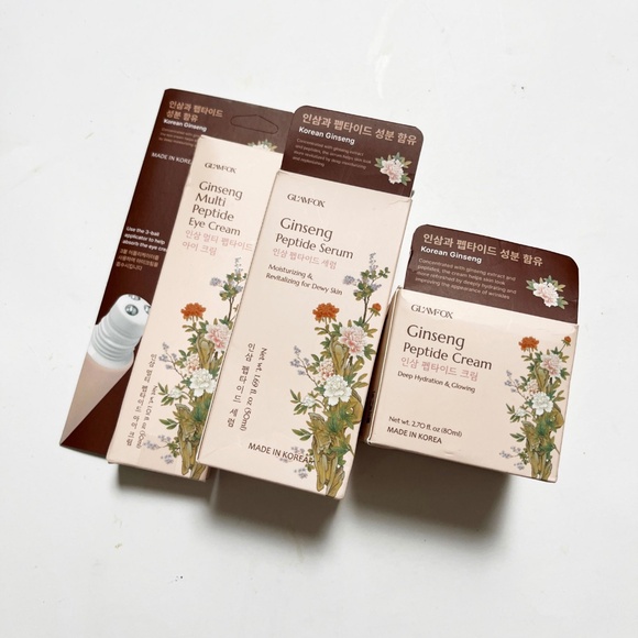 Glamfox | Skincare | Glamfox Ginseng Peptide Skincare Set 3pc Serum ...
